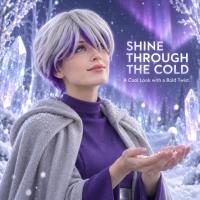 China Silver Purple Ombre Short Spiky Cosplay Wig, Layered Messy Straight Anime Costume Wig for Men Women, Synthetic Heat Resistant Wig with Bangs, Ideal for Halloween Party for sale