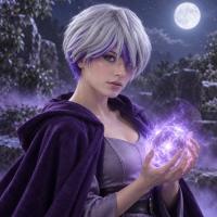 China Silver Purple Ombre Short Spiky Cosplay Wig, Layered Messy Straight Anime Costume Wig for Men Women, Synthetic Heat Resistant Wig with Bangs, Ideal for Halloween Party for sale