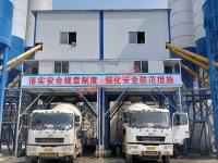 China HZS90 Automatic RMC Concrete Batching Plant 90m³/h Capacity with JS1500 Twin-Shaft Mixer for sale