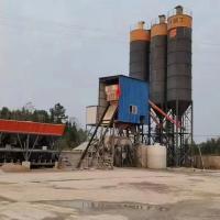 China HZS90 Twin Shaft Concrete Batching Plant - 90m³/h Capacity with JS1500 Mixer and Automatic PLC Control for sale