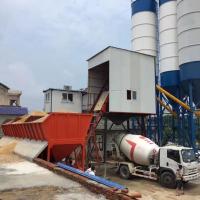 China HZS90 Automatic Concrete Batching Plant with 90 m³/h Capacity and JS1500 Twin-Shaft Mixer for Civil Engineering for sale