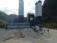 China HZS180 Concrete Batching Plant with 180 m³/h Capacity and JS3000 Twin-Shaft Mixer for Construction Projects for sale