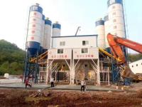 China HZS180 Stationary Full-Automatic Concrete Batching Plant with 180 m³/h Capacity and JS3000 Mixer for sale