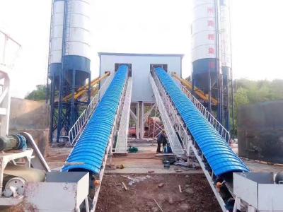 China HZS180 Belt Feeding Modular Concrete Batching Plant with PLC Control - 180m³/h Capacity & JS3000 Mixer for sale