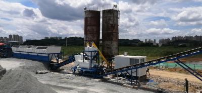 China HZS120 120m3/h Fixed Concrete Batching Plant with JS2000 Twin Shaft Mixer for sale