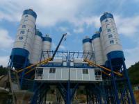 China HZS120 Concrete Batching Plant 120m³/h Capacity with JS2000 Mixer & PLC Control for Construction Projects for sale
