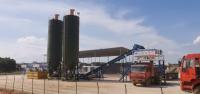 China HZS90 90m3/h Concrete Batching Mixing Plant with JS1500 Twin Shaft Mixer for sale
