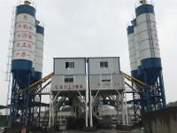 China HZS120 Concrete Batching Plant 120m3/h Twin Shaft Mixer PLC Control for Construction for sale