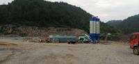 China HZS120 Concrete Batching Plant 120m3/h PLC Automatic Belt Conveyor Type for sale
