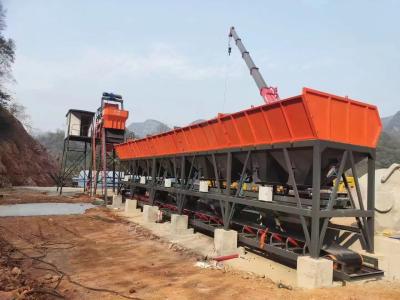 China HZS25 25m3/h Concrete Batching Plant Twin Shaft Mixer PLC Control for sale