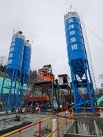 China 75m³/Hour Portable Mobile Concrete Batching Plant with JS1500 Mixer and PLC Control System for sale