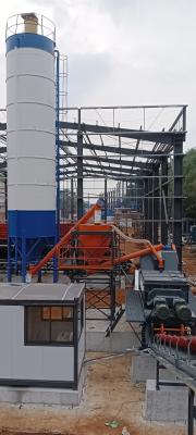 China 75m³/h RMC Cement Concrete Mixing Plant with JS1500 Twin-Shaft Mixer and PLC Control System for sale