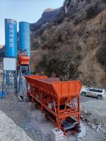 China Dry Mix Batching Concrete Mixing Plant Machine 100m³/H with JS2000 Twin-Shaft Mixer and PLC Control System for sale