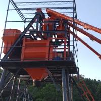 China Bucket Type Continuous Wet Concrete Mixing Plant 25m3 to 100m3 PLC Controlled for sale