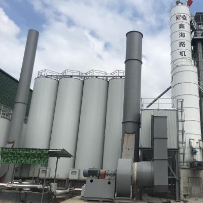 China Compact Fixed RCC Concrete Asphalt Bitumen Batch Mix Plant Machine 80-160t/h Output with PLC Control for sale