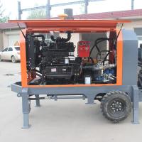 China HBT40 Mini Cement Mortar Concrete Pump with 35 m³/h Capacity and 8 MPa Pressure for Construction Sites for sale