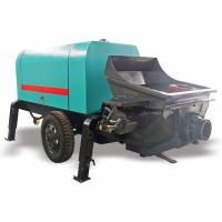 China HBT60 Portable Mini Stationary Concrete Pump 90kw 66m3/h Trailer Mounted for sale