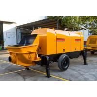 China HBT80 Trailer Mounted Concrete Pump - 75 m³/h Capacity, 13 MPa Pressure, Diesel/Electric Powered Mortar Pump Machine for sale