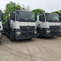 China Sany Putzmeister Refurbished Concrete Pump Truck with Isuzu Chassis 42m 37m Boom 160 Bar Pressure 100m³/h Output for sale