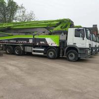 China Used Diesel Concrete Pump Boom Truck 37m 48m 56m with 120m³/h Output and 50m Vertical Reach for sale