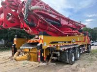 China Sany 37M Concrete Pump Truck 42m Boom 140m³/h Capacity Used 2014 Model for Construction for sale