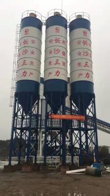 China 50-100 Ton Cement Storage Silo for Batching Plants | 4-25M Diameter | Galvanized Steel Construction for sale