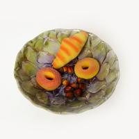 China Purple Petal Melamine Fruit Bowl / Melamine Batter Bowl MB-002 for sale