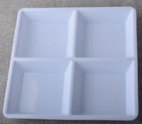 China Pure White Unpatterned Melamine Square Plate Break Resistant Melamine Dinnerware Sets for sale
