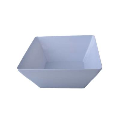 China Unpatterned Quadrilateral Melamine Dessert Bowls Pure Color Melamine Bowl Set for sale