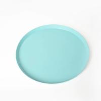 China Blue Solid Color Round Melamine Food Tray / Melamine Snack Tray MT-004 Round Melamine Tray for sale