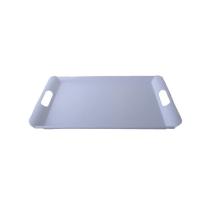 China Pure White Square Melamine Tray Dishwasher Safe Smooth Edge MT-003 Melamine Tea Tray for sale