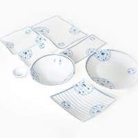 China Blue And White Porcelain Pattern Melamine Tableware Set MDS-003  Melamine Ware Price for sale