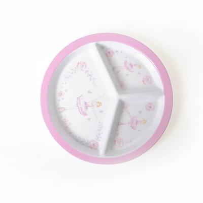 China Ballet Pattern Split Melamine Children's Dinner Plate CT-002 Melamine Ware Price for sale