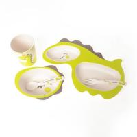 China Little Dinosaur Children Melamine Tableware Cup Spoon Plate Set  Melamine Ware Price for sale