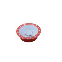 China Cartoon Red Printed Melamine Dog Bowl / Cat Food Bowls PT-005 for sale