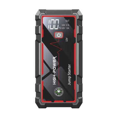 China 6400mah 12V Portable Car Battery Jump Starter Power Station With LED Display Multi Function Smart DigitalEmergency Car Jump Starter with LED Light, Warning Light, SOS & Portable Rechargeable Design for sale
