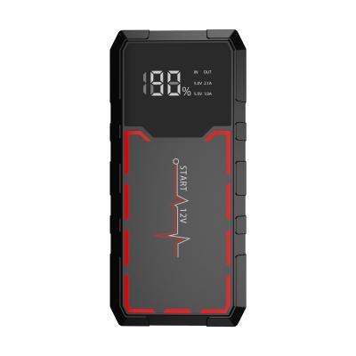 China Outdoor 12V Multi Function Portable Car Jump Starter 6800mAh Battery Lithium Battery Booster SmartEmergency Car Jump Starter with Digital Control, LED Light, Warning Light & SOS Function for sale