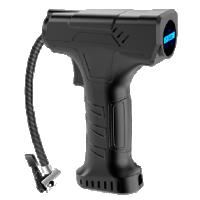 China Electric Tire Inflators Automatic Cordless Bicycle Car Tire Inflator Emergency Jump Starter With Warning Light for sale