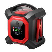 China 24V Truck Jump Starter 64000mAh Car Battery Booster Pack Portable Air Compressor Strong Clip Jump Starter for sale