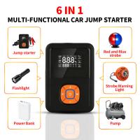 China 3 In One Multifunctional Jump Starter 12V 8000mAh 12000mAh 16000mAh Emergency Car Charger Jump Starter for sale