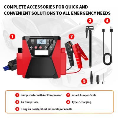 China 24v Truck Jump Starter Pack  58000Amp 64000mAh Portable Battery Charger Jump Starter Emergency Battery Booster for sale