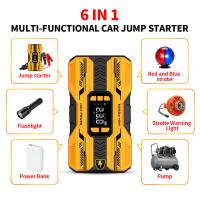 China 8000mAh Automobile Battery Jump Starter Pack Auto Shut Off Power Bank Motorcycle Tire Inflators Jump Starter for sale