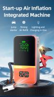 China 12V Auto Jump Starter Power Bank Multi Function Jump Starter With LED Flashlight Emergency Jump Starter Power Bank for sale