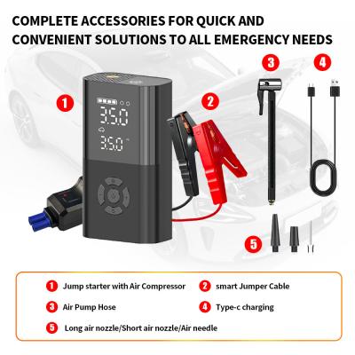 China Emergency Jump Starter  Portable Car Jump Starter Automobile Emergency Mobile Power Supply Power Bank for sale