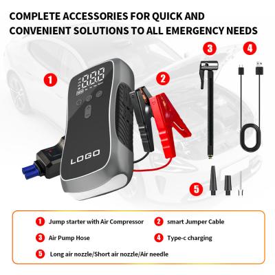 China Emergency Start Power Supply 12V Multi Function Car Jump Starter 8000mAh 10000mAh 12000mAh  for sale