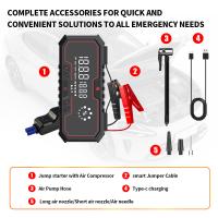 China Portable Car Jump Starter 12V USB Emergency Vehicle Jump Starter Battery Power Bank  Interface Jump Starter for sale