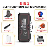 China 12V USB Interface Auto Jump Starters Portable Car Tire Pump 8000mAh Air Compressor Emergency Vehicle Jump Starter for sale