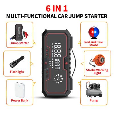 China 12V USB Interface Auto Jump Starters Portable Car Tire Pump 8000mAh Air Compressor Emergency Vehicle Jump Starter for sale