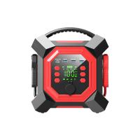 China Digital Car Battery Booster Jumper Pack 24000mAh Car Jump Starter Power Bank With Tire Inflator 150PSI for sale