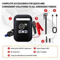 China Battery Powered Automobile Jump Starters Portable 8000MAh Car Jump Starter Power Pack for sale